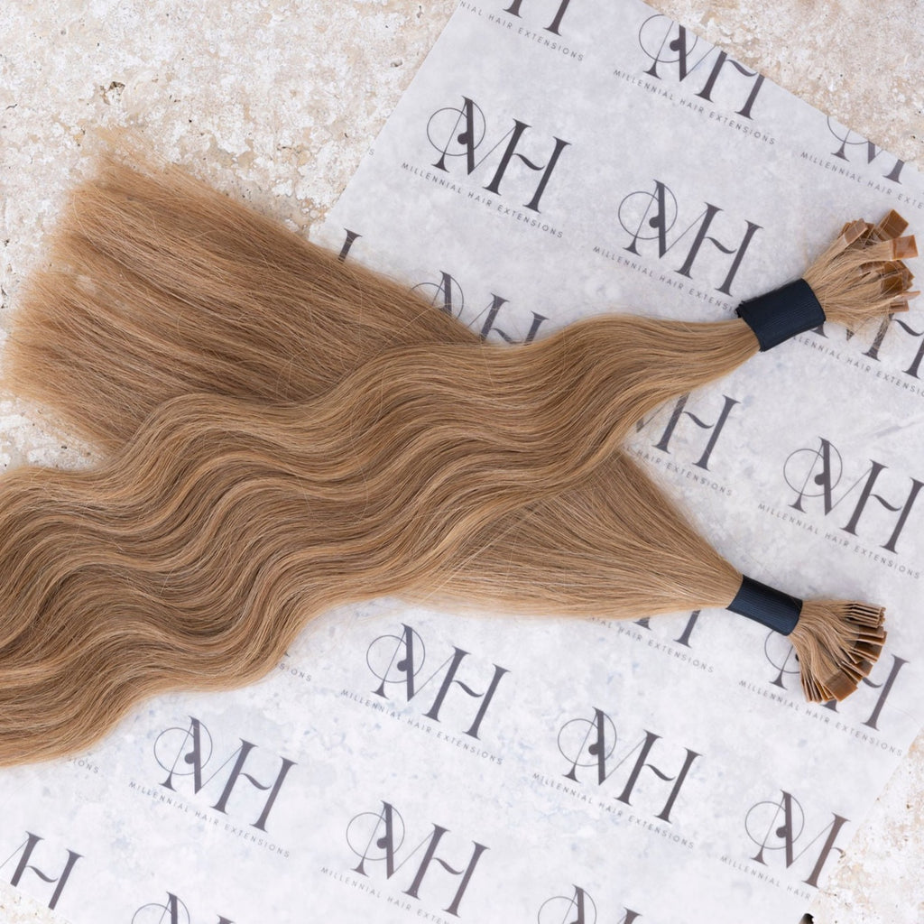 SHOP Ethically Sourced Protein Bond Extensions – Millennial Hair Extensions